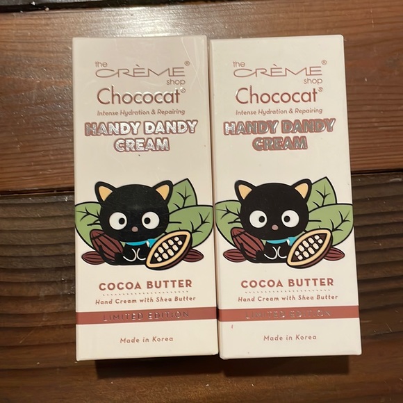 Hello Kitty | Bath & Body | New Hello Kitty X The Creme Shop Chococat Handy Dandy Cream Set ...